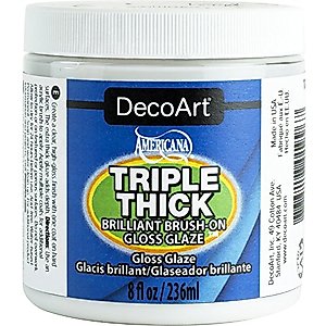 DecoArt Triple Thick Gloss Glaze - Jar, 8fl oz