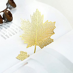 4 Pcs Metal Bookmarks with Chain, Golden Hollow Bookmark Graduation Gifts for Women, Men, Book Lovers, Writers, Readers