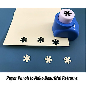 14PCS Creative Scissors & Craft Punch, 6 Different Patterns Edging Scissors + Paper Punch for Teachers Kids DIY Photo Scrapbooking Album - Colorful