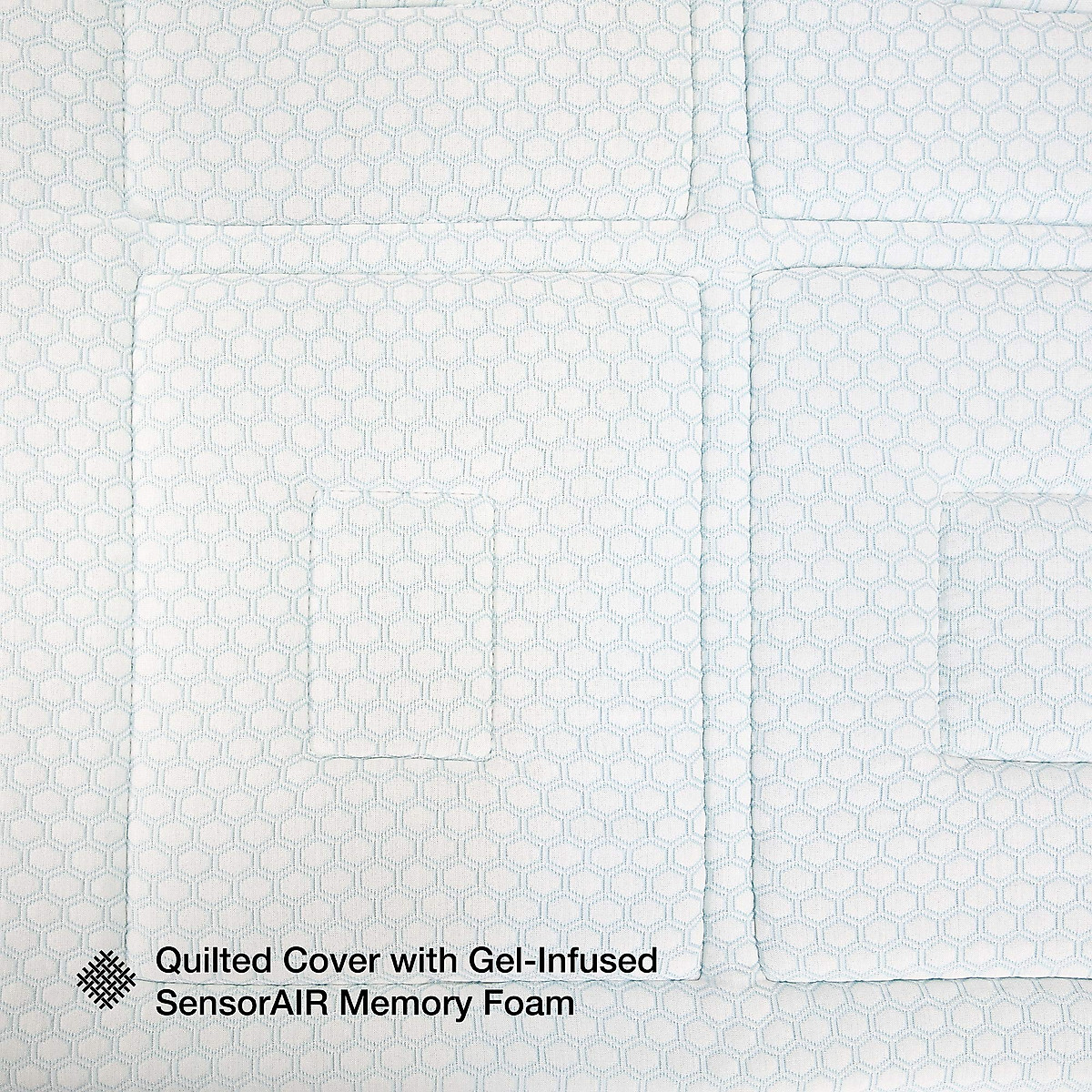 SensorPEDIC SensorCOOL 3-Inch Gel-Infused Mattress Topper, Twin, White