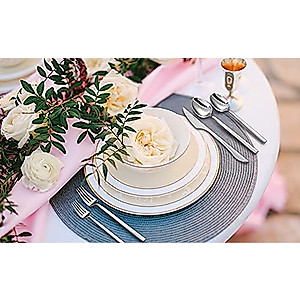 KEAWELL 20-Piece Luxury Mirror Polished Cutlery Set, 18/10 Stainless Steel Tableware, Modern Silverware Set, Includes 8 x Spoons, 8 x Forks, 4 x Knives, Durable Flatware for Home Kitchen in Silver