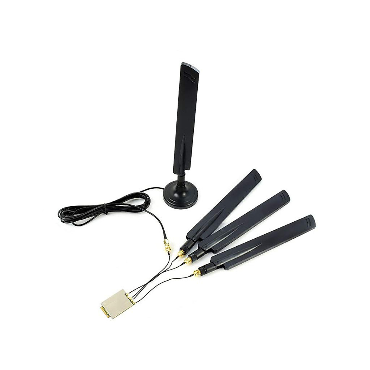 Coolwell Waveshare SIM8202G-M2 5G HAT with Antennas, Support 5G/4G/3G Snapdragon X55 Onboard, Multi Mode Multi Band, for Regions with 5G Sub-6G Signal Coverage