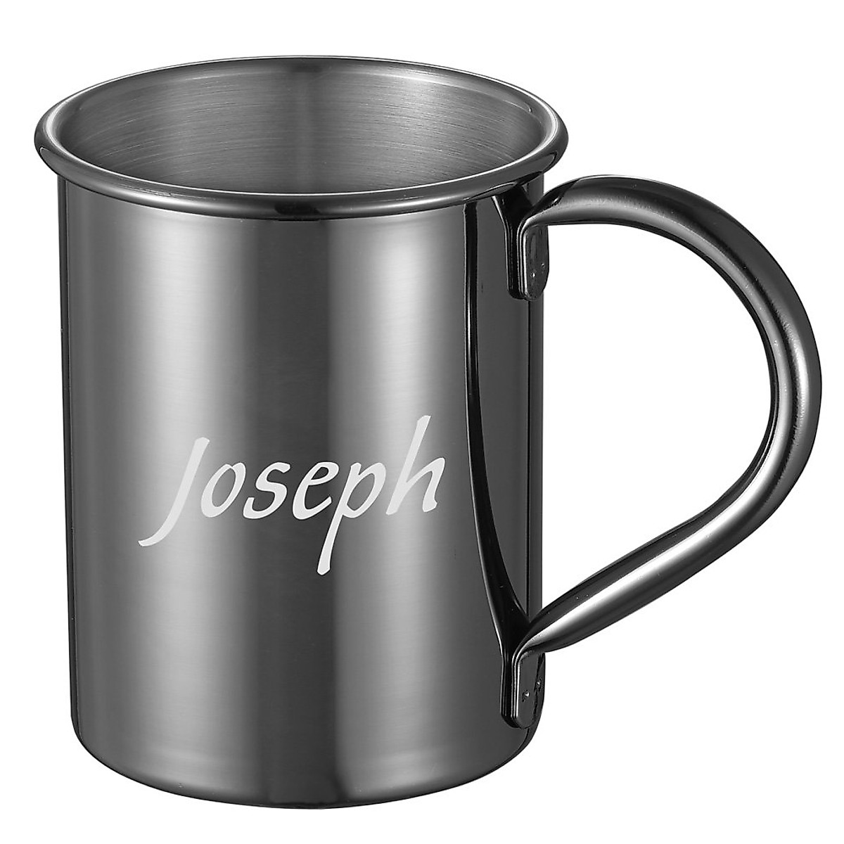 Visol Personalized Elise Gun Metal Finish 13 oz Moscow Mule Mug - Free Engraving (Text)