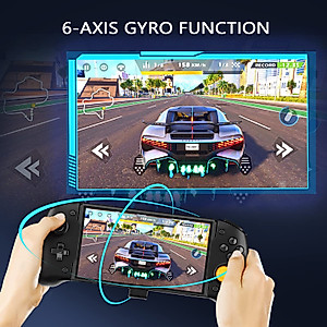 Nargos Grip Controller for Switch/Switch OLED, Ergonomic Handheld Gamepad with 6-Axis Gyro, Dual Motor Vibration and Screen Capture Button (Black)