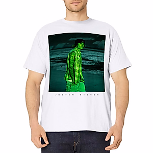 Official Justin Bieber Photo White T-Shirt