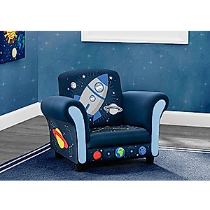 Delta Children Space Adventures Kids Upholstered Chair, Blue