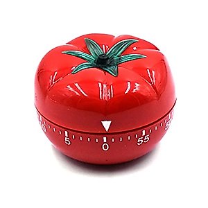 Kitchen Craft Mechanical Wind Up 60 Minutes Timer 360 Degree Rotating Tomato Shape Kitchen Cooking Timer