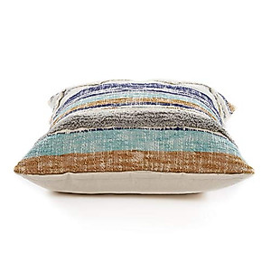 LR Home Donna Throw Pillow, 18" x 18", Blue/Multi