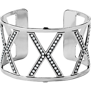 Brighton Christo Ganges Wide Cuff Bracelet - SILVER