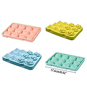 Rose Flower Ice-Cubes Tray Mold Reusable Ice-Cubes Maker Resin Mold Silicone Ice-Cream Molds Party Bar Kitchen-Tools Rose Flower Mold