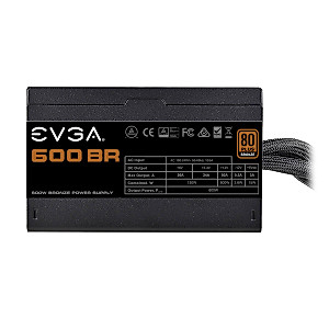 EVGA 600 BR, 80+ Bronze 600W, 3 Year Warranty, Power Supply 100- BR-0600-K1