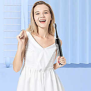 wisdent Sonic Electric toothbrush for adults, Sonic Rechargeable Toothbrush, Electric toothbrush with 15 modes, Toothbrush with High vibration frequency 8 Brush Heads