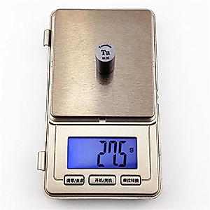 Pure Tantalum Metal Rod 99.95% 10diameter x20mm Length 27grams Element Ta Sample