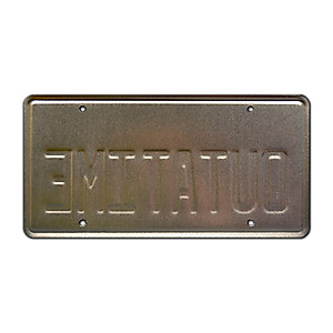 Back to The Future | Delorean | Outatime | Metal Stamped Vanity Prop License Plate