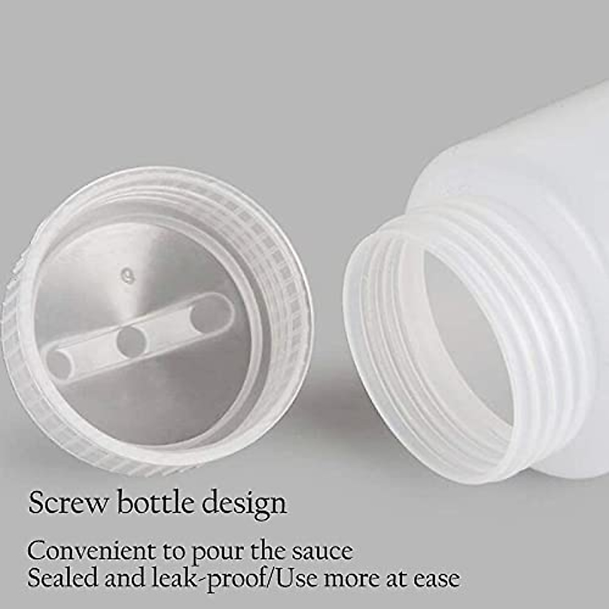 4PCS 16OZ/450ml 3-Hole Plastic Squeeze Condiment Bottles for Sauce Oil Vinegar Ketchup Mustard Salad Dressing Kitchen Accessories Kangkang