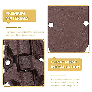 VILLCASE 2pcs Kitchen Arms Wall Art Mounted Decor Swivel Arm Towel Decorative Iron Towels Vintage Heavy Living Hook Coat Robe Bags Antique Hanger Hanging Room Coats Hats for Cast Rack Duty