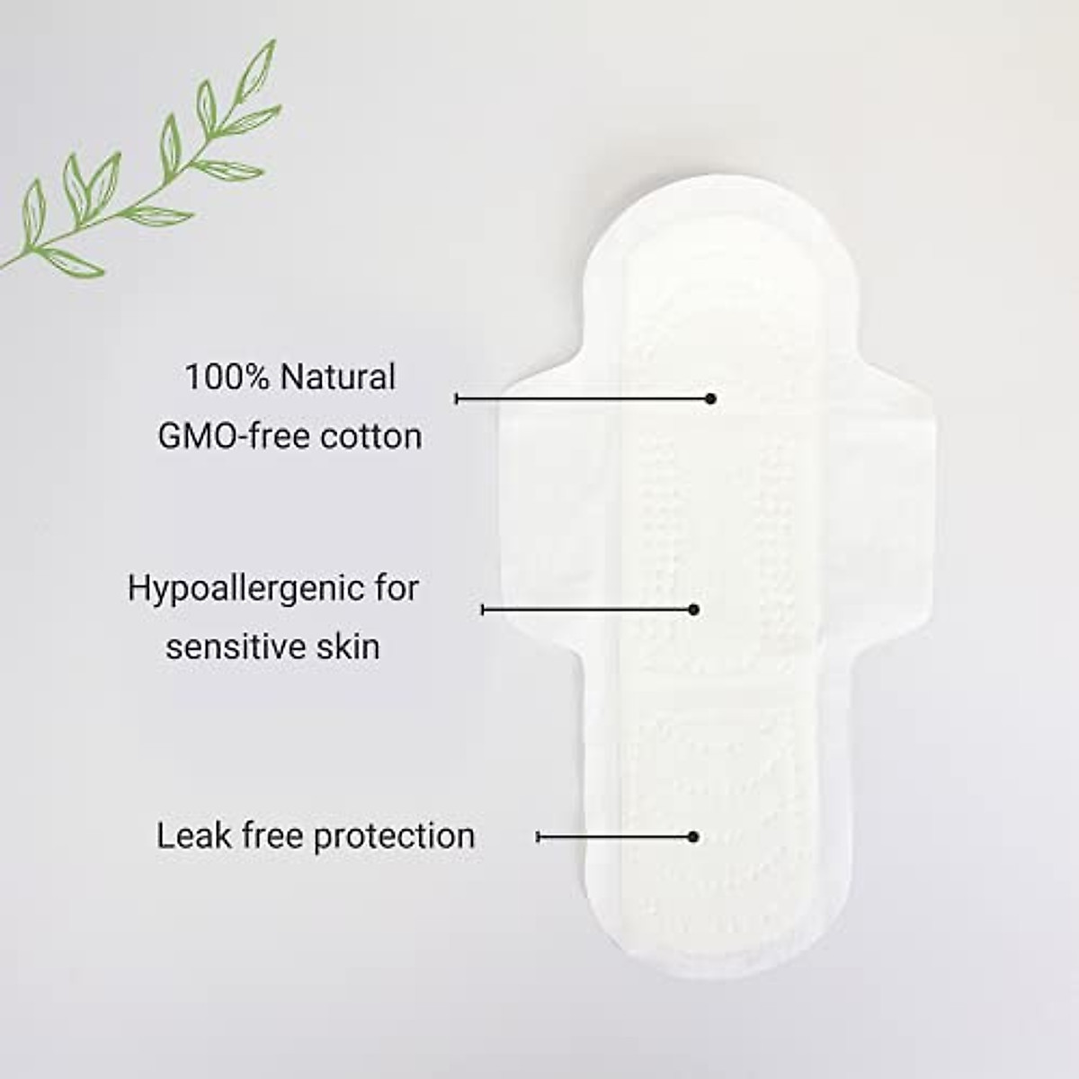 Veeda Ultra Thin Super Absorbent Night Pads Are Always Chlorine, Dye and Fragrance Free, Natural Cotton Sanitary Napkins,3 Packs of 12 Count Each