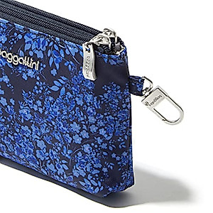 Baggallini Womens On The Go Daily RFID Pouch, Ink Hydrangea