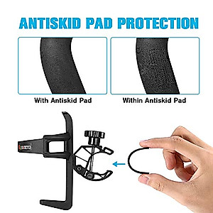 KEMIMOTO ATV Cup Holder Motorcycle Bottle Holder Universal Drink Holder with 0.6-1.75in Metal Clamp Bike Cup Holder for 20oz Bottle for Boat, Stroller, Walker, Wheelchair, Kayak, Scooter, Golf Cart