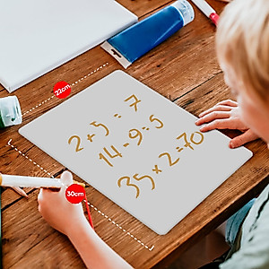 Board Geeks 25 Classroom Dry Erase Board for Kids 9"x12"- Small White Boards for Students, White Board for Kids, Teachers - Mini White Boards | Double Sided Small White Board Bulk (25 Pk)