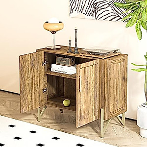 Tilly 39" Modern Sideboard Buffet Cabinet with Storage, Wooden Entryway Credenza Cabinet with Door, Kitchen Buffet Cabinet, Bar Cabinet, Sideboard Buffet for Hallway, Living Room Accent Cabinet