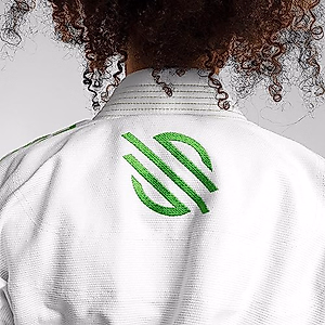 Sanabul Essential BJJ Gi for Women Brazilian Jiu Jitsu Gi for Women Lightweight Preshrunk Fabric - White, W4