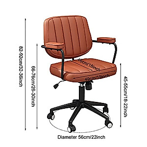 MayNuo Office Chair Gaming Chair Computer Chair Home Office Desk Chairs with Wheels,Ergonomic Executive Office Chair Modern Reclining Task Chair,Comfortable Swivel Chairs Vintage Computer Chairs Fo/Kh