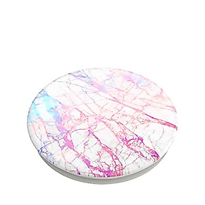 PopSockets PopGrip: Phone Grip and Phone Stand, Collapsible, Swappable Top, Aurora Granite