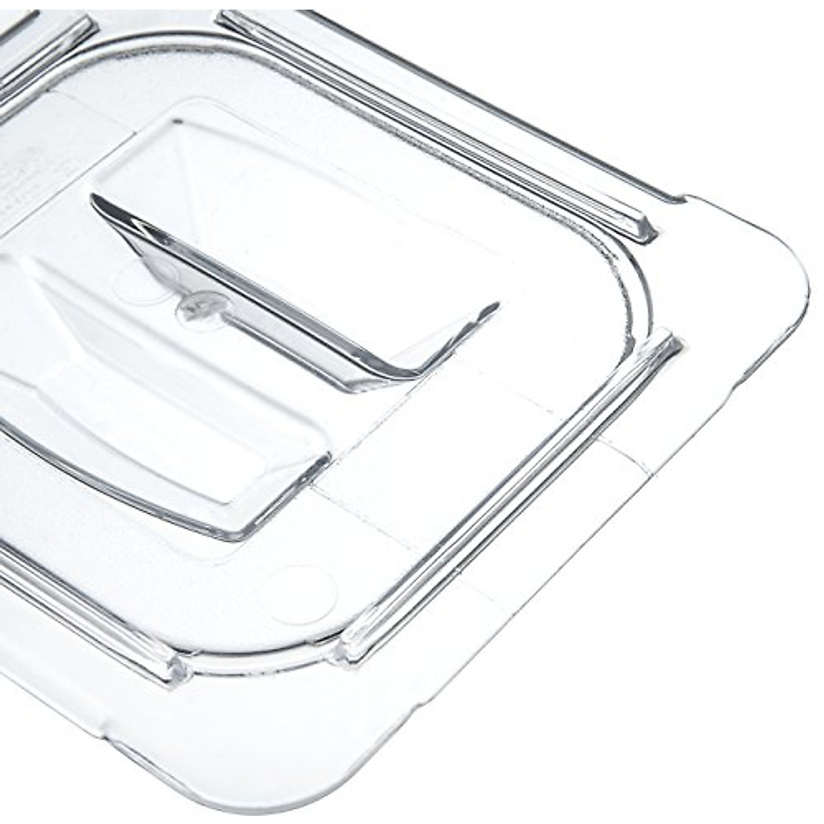 Carlisle FoodService Products 10310U07 StorPlus Sixth Size Polycarbonate Universal Handled Food Pan Lid, Clear (Pack of 6)