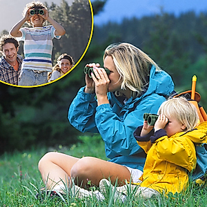 ESSENSON Binoculars for Kids Toy Gift for 3 4 5 6 7 8+ Year Old Boys Girls Kids Telescope Outdoor Toys for Sports and Outside Play Hiking, Bird Watching, Travel, Camping, Birthday Presents(Green)
