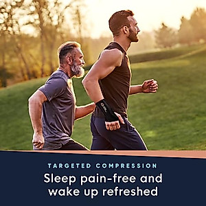 Copper Compression Wrist Brace - Copper Infused Adjustable Orthopedic Support Splint for Pain, Ganglion Cyst, Carpal Tunnel, Arthritis, Tendinitis, RSI, Tendinopathy for Men Women Fits Right Hand