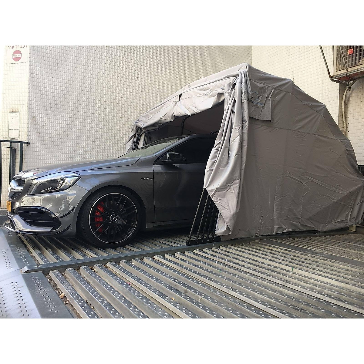 ikuby Super Sturdy Carport - Car Shelter - Heavy Duty Portable Lockable Carport Protecting Auto from All Weathers (Large-Car-Shelter-Size)…