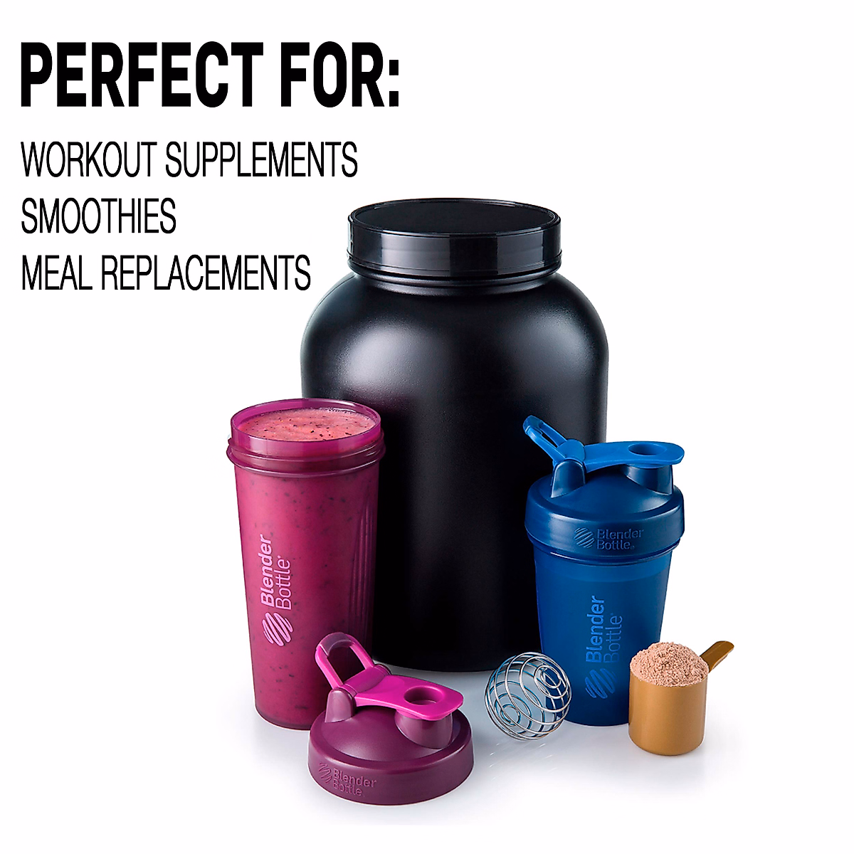 BlenderBottle Classic Shaker Bottle and BlenderBottle Classic V2 Shaker Bottle