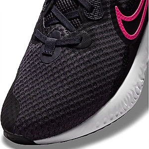 Nike Women Running Shoe, Black Pink, 8.5 US