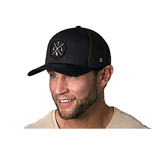 HAKA Atlanta Hat – ATL Trucker Hat for Men & Women, Adjustable Baseball Cap, Mesh Snapback, Outdoor Golf Hat - Black