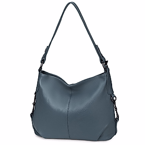 YALUXE Shoulder Bag Genuine Leather Tote Handbag Crossbody Bags for Women