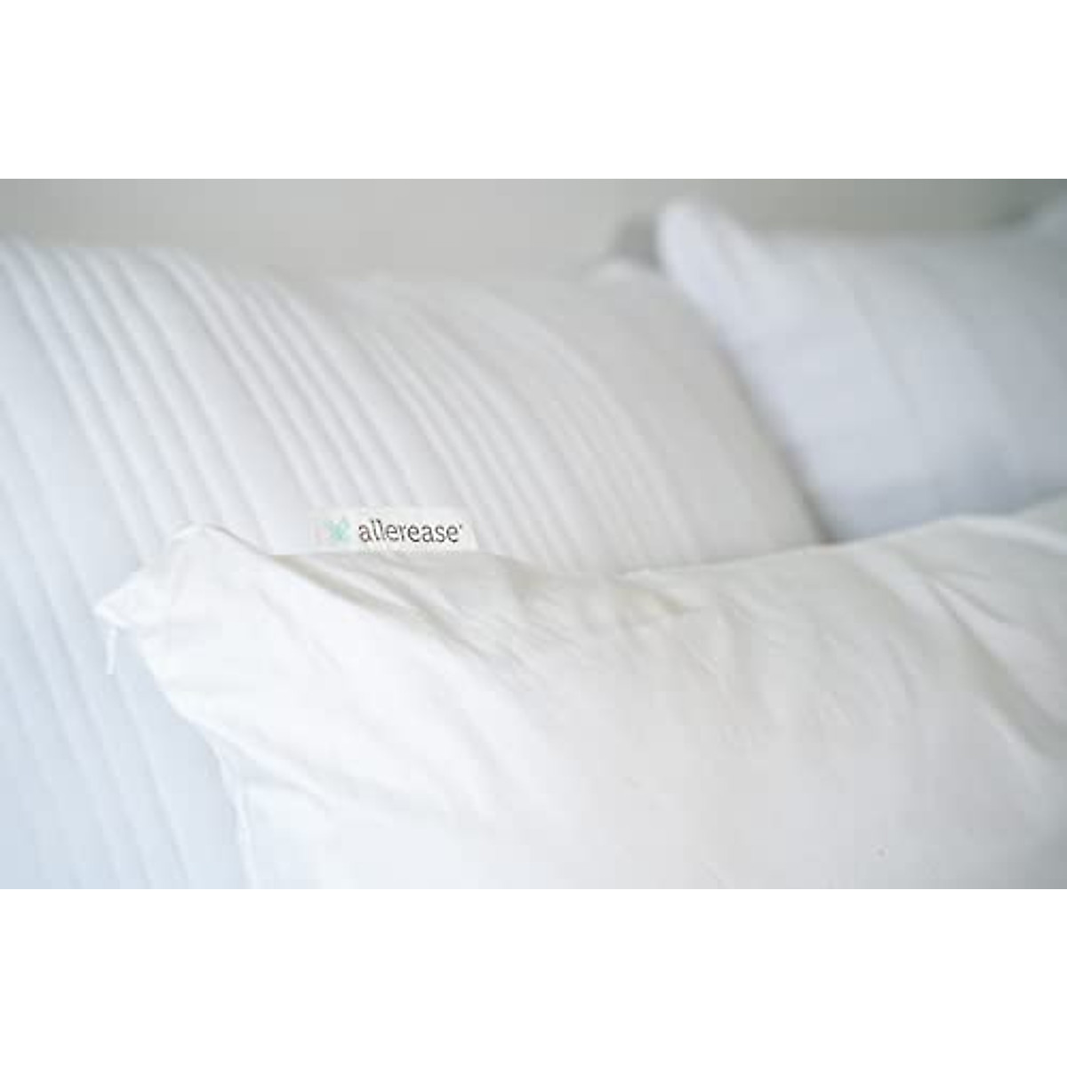 AllerEase 100% Breathable Cotton Pillow Protector for Sleeping, King 36" x 20" (Pack of 1) 2 Count