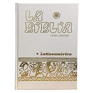 Coladera La Biblia Catolica Latinoamericana Letra Grande Edicion Cartone en Español con Señalador Biblico - The Latin American Catholic Bible Spanish Edition with Bookmarks (White)
