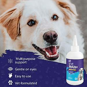 Spanielbuns Dog Eye Drops 200ml,All Natural Ingredients Eye Wash for Dogs and Cats, Cleanses Tear Stains, Mucus, Improves Allergy Symptoms and Dry Eyes(2pack)