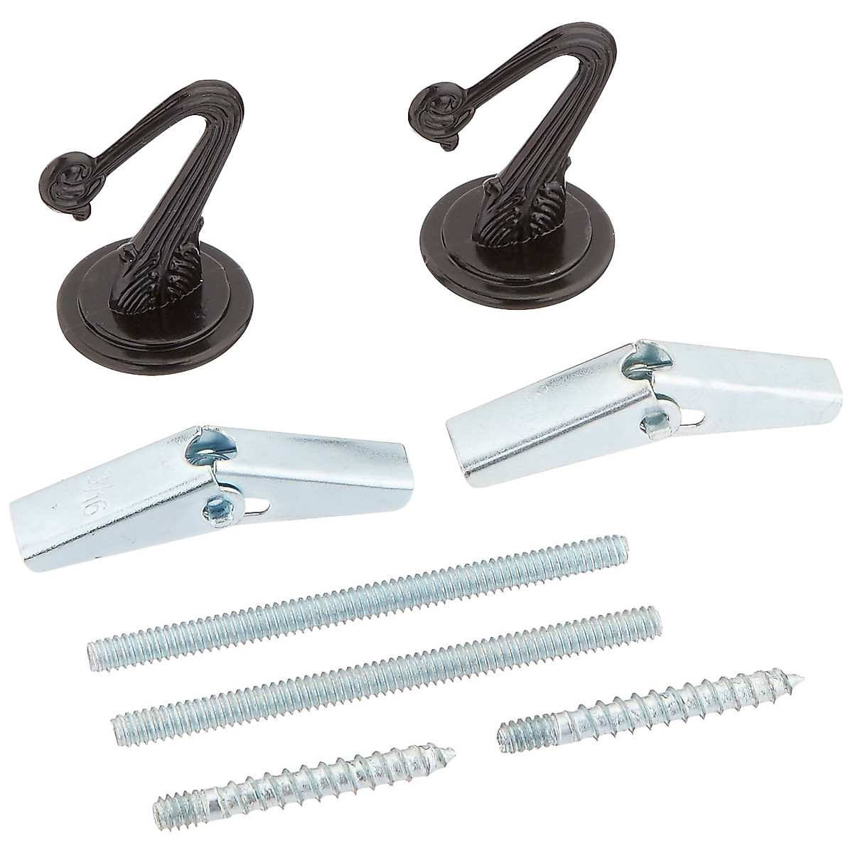 Panacea 86101 Swag Ceiling Hook, Black, Pack of 2