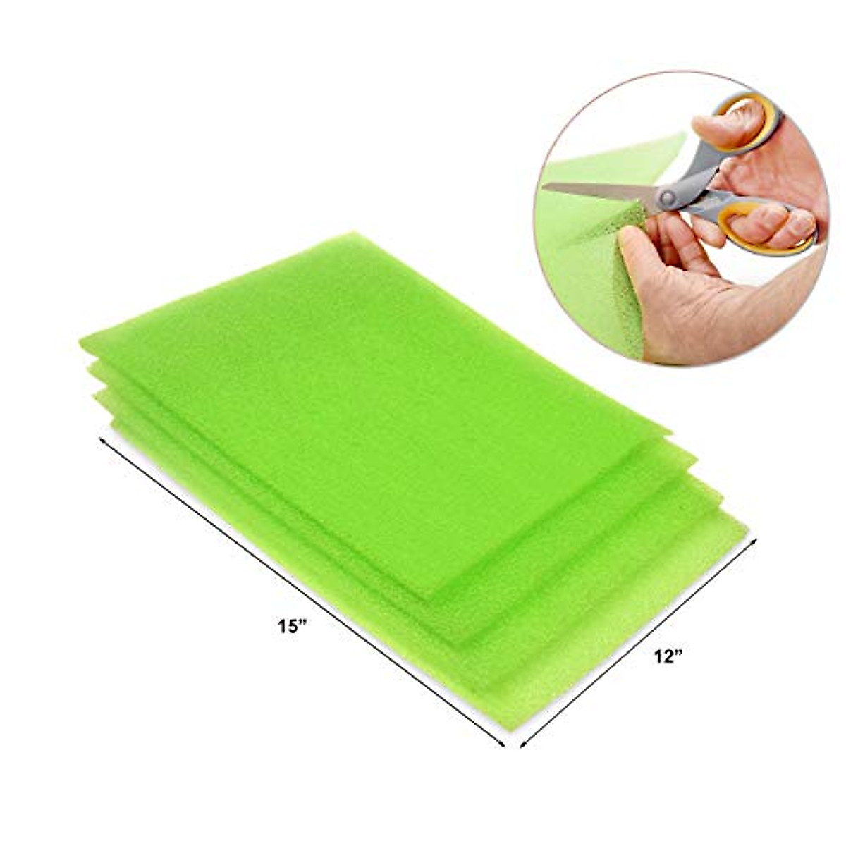 Dualplex® Fruit & Veggie Life Extender Liner for Fridge Refrigerator Drawers, 12x15 Inches (4 Pack) – Extends The Life of Your Produce & Prevents Spoilage