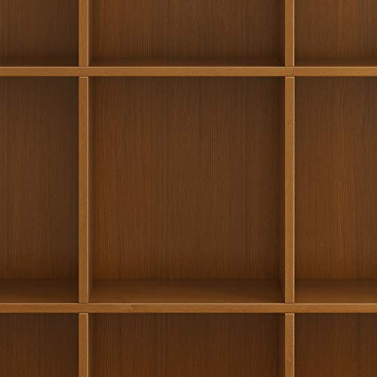 SIMPLIHOME Acadian SOLID WOOD 44 Inch Transitional 9 Cube Bookcase and Storage Unit in Light Golden Brown, For the Living Room, Study Room and Office