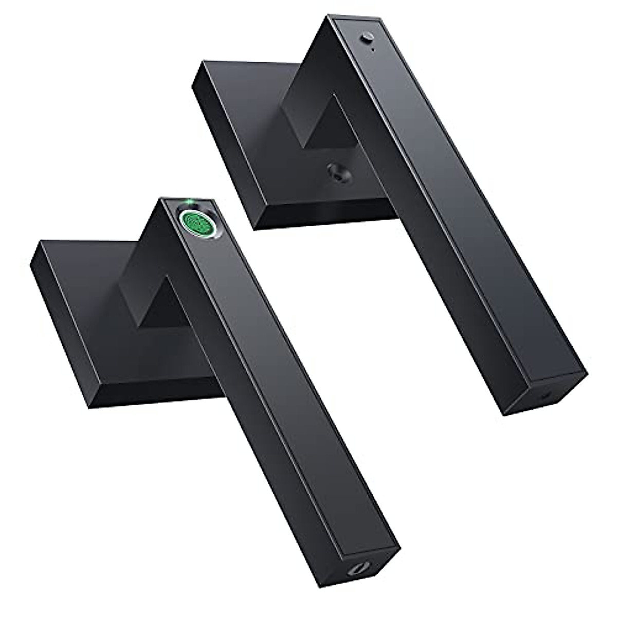 IRONZON Fingerprint Door Lock Biometric Door Lock Smart Door Knob Gate Locks Left-Right Adjustable Handle Keyless Entry Door Lock for Bedroom Hotel Warehouse Office F180B