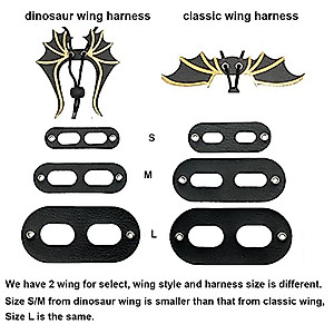 ADOGGYGO Bearded Dragon Leash Harness, 3 Size Pack Leather Wing Lizard Harness with Removable Lizard Leash for Bearded Dragon Lizard Reptiles (Pink)