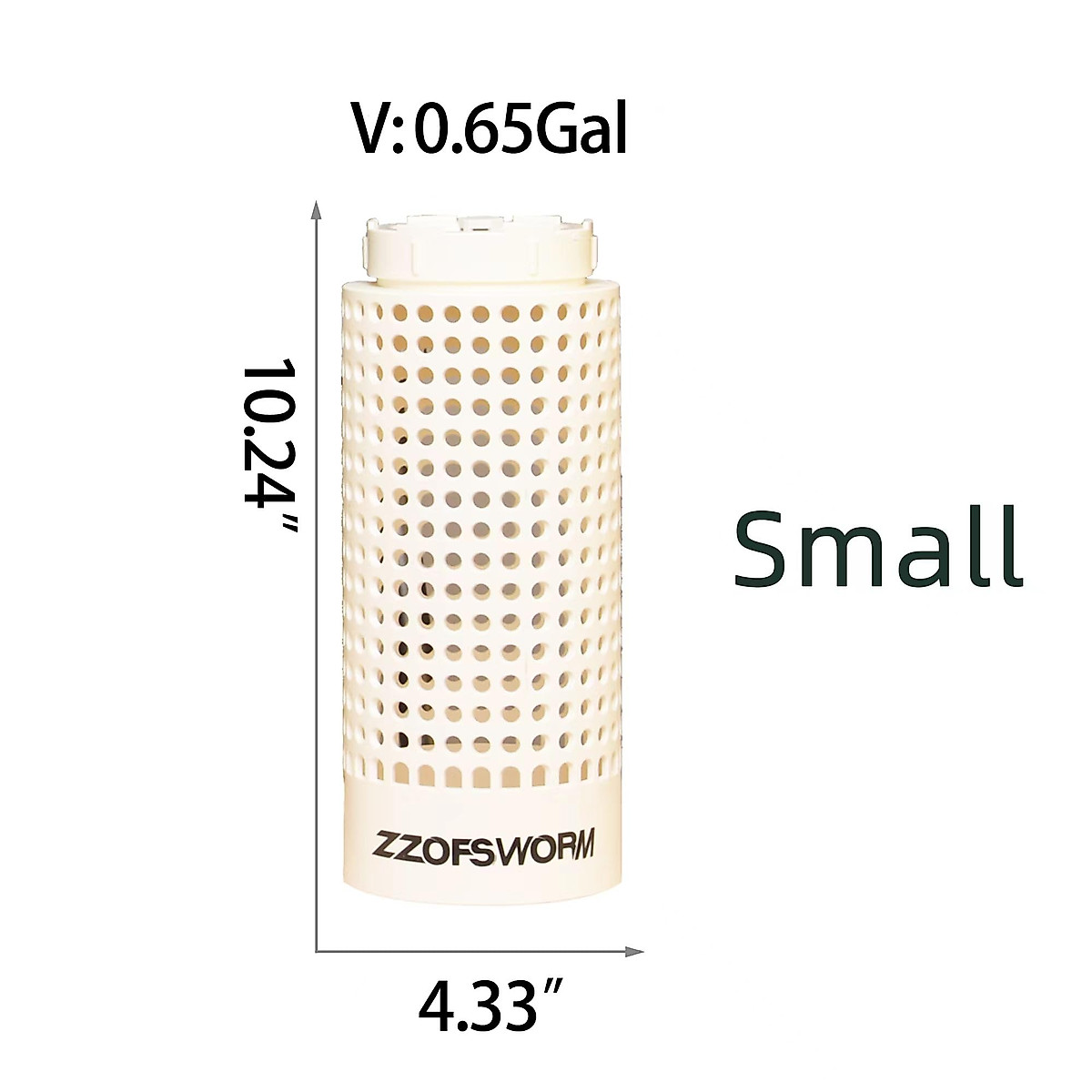 ZZOFSWORM Inground Worm Farm Compost Bin Kit Recycling Kitchen Food Waste to Raised Garden Beds Outdoor with Holes&Lids in Bed&Home