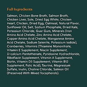 Made by Nacho Premium Minced Wet Cat Food with Hydrating Bone Broth 3.0oz (24 Packs) (Minced Wild-Caught Salmon and Sole)