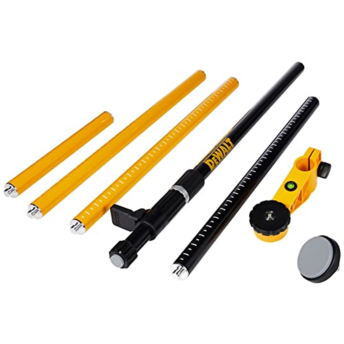 DEWALT Laser Level Mounting Pole, 1/4-Inch Base (DW0882),6.4 x 5.75 x 31.5 inches