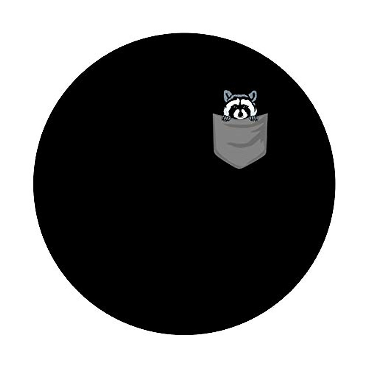 Raccoon Pocket PopSockets PopGrip: Swappable Grip for Phones & Tablets