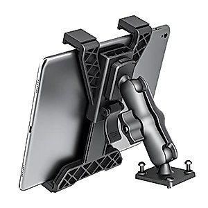 OHLPRO Heavy Duty Drill Base Tablet Holder Car Mount Dashboard for iPad/iPad Mini Samsung Galaxy (All 7" - 11.5") Tablets, ipad Mount for Desks,Cars, Great for Wall, Truck, Commercial Vehicles Dash