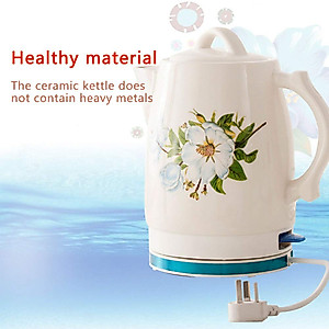 -Eleactric Ceramic Cordless Kettle Teapot, 2.0L, 1500W Water Fast for Tea, Coffee, Soup, Oatmeal-Removable Base, Boil Dry Protection/B/D